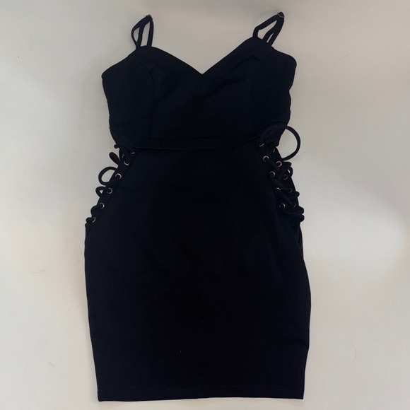 Fashion Nova | Dresses | Fashion Nova Black Strappy Backless Dress ...
